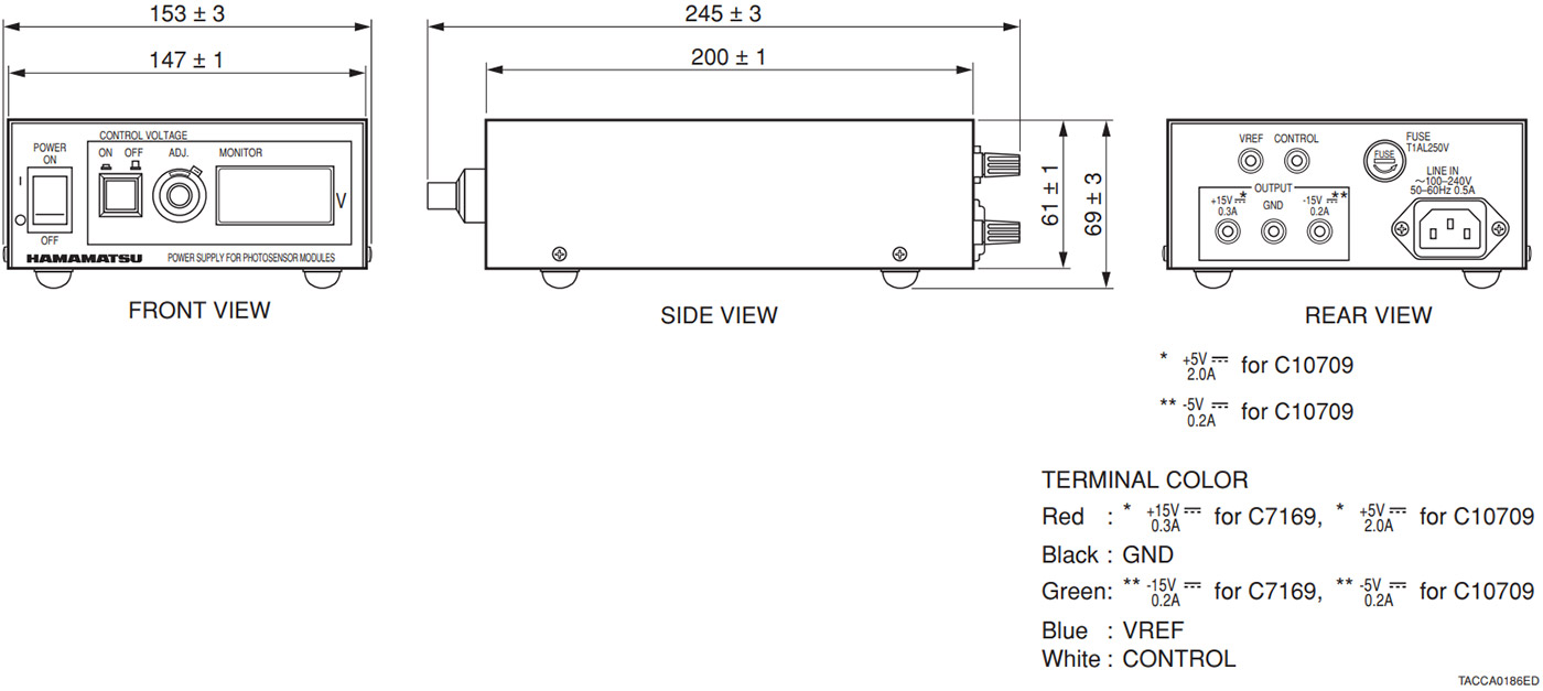 PMT 模块电源 C10709 | 滨松光子学株式会社